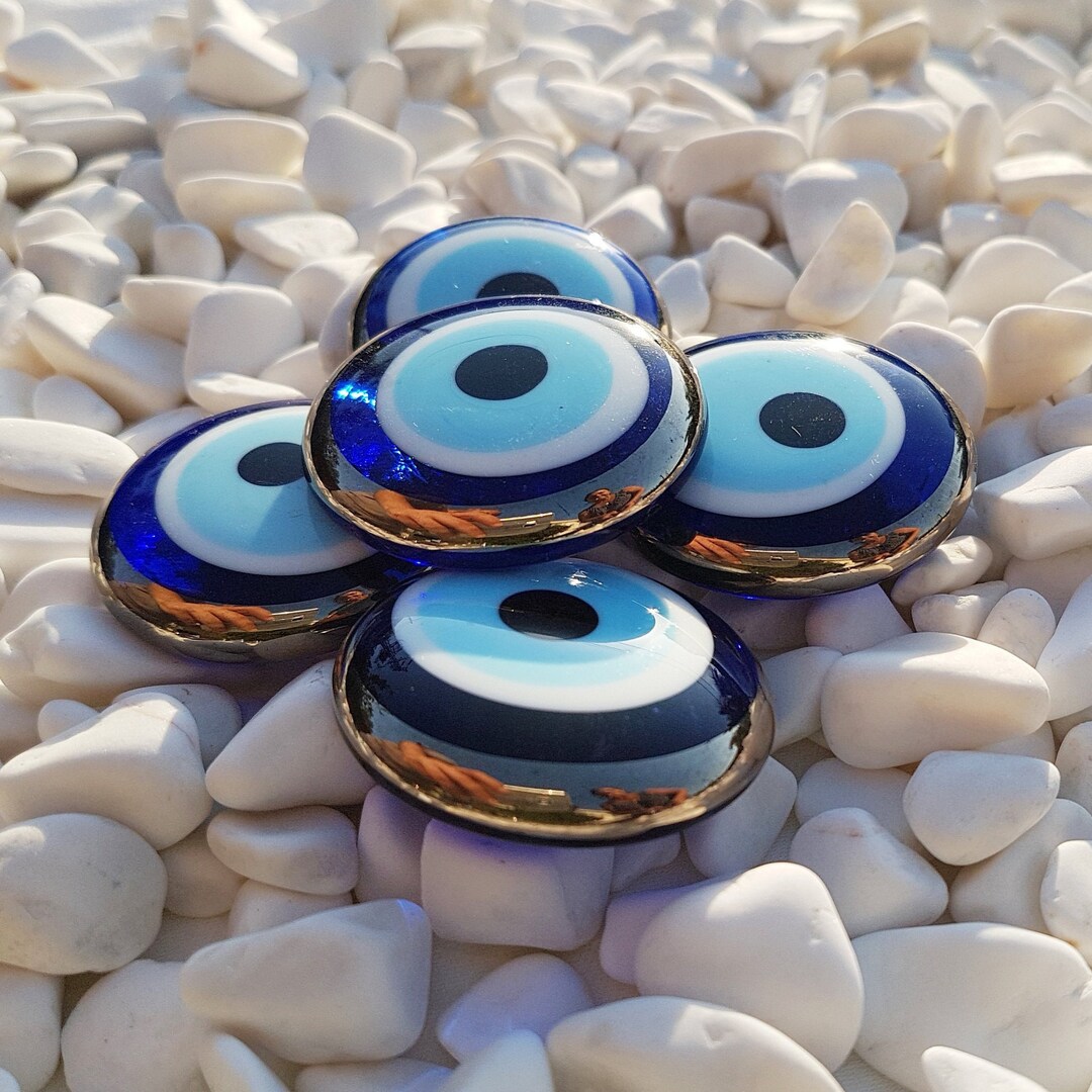 Magnet Evil Eye, 5 Pcs Silver Evil Eye, Decor Gifts, 4 Cm 1.57 Inch ...