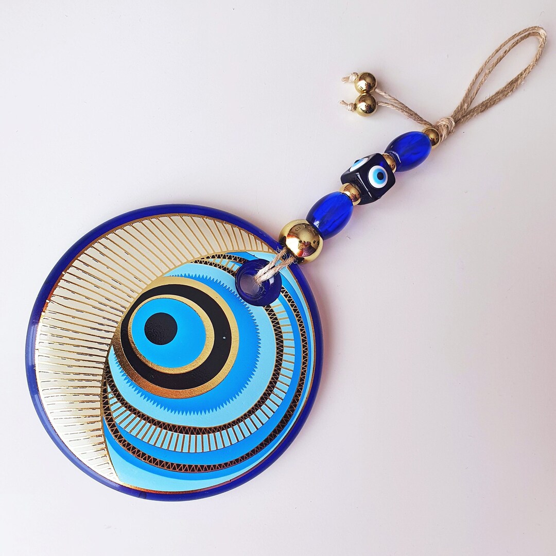 Modern Evil Eye Wall Hang, Personalized Gift, Vintage Handwriting ...