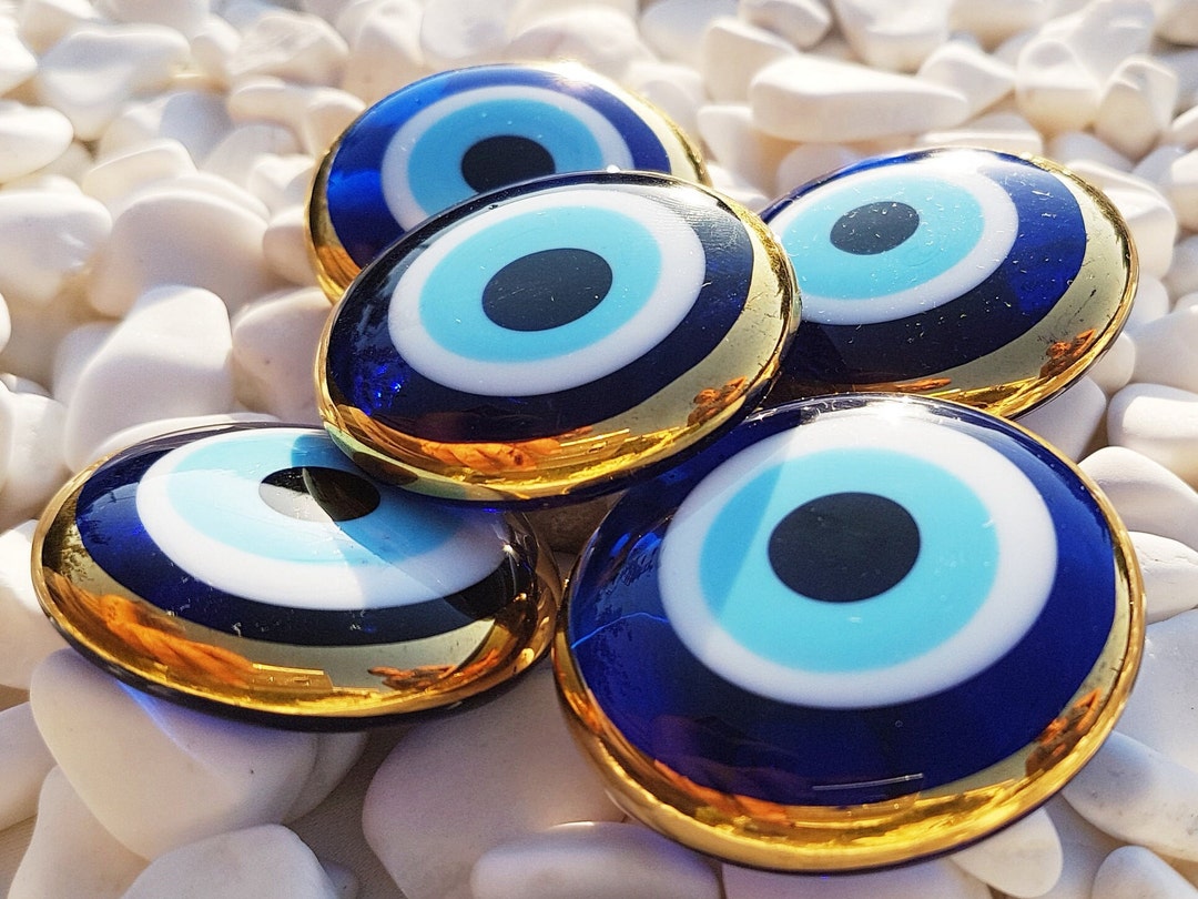 Evil Eye Magnet, Evil Eye Golden Home Decor Gift, 4 Cm 1.57 Inch ...