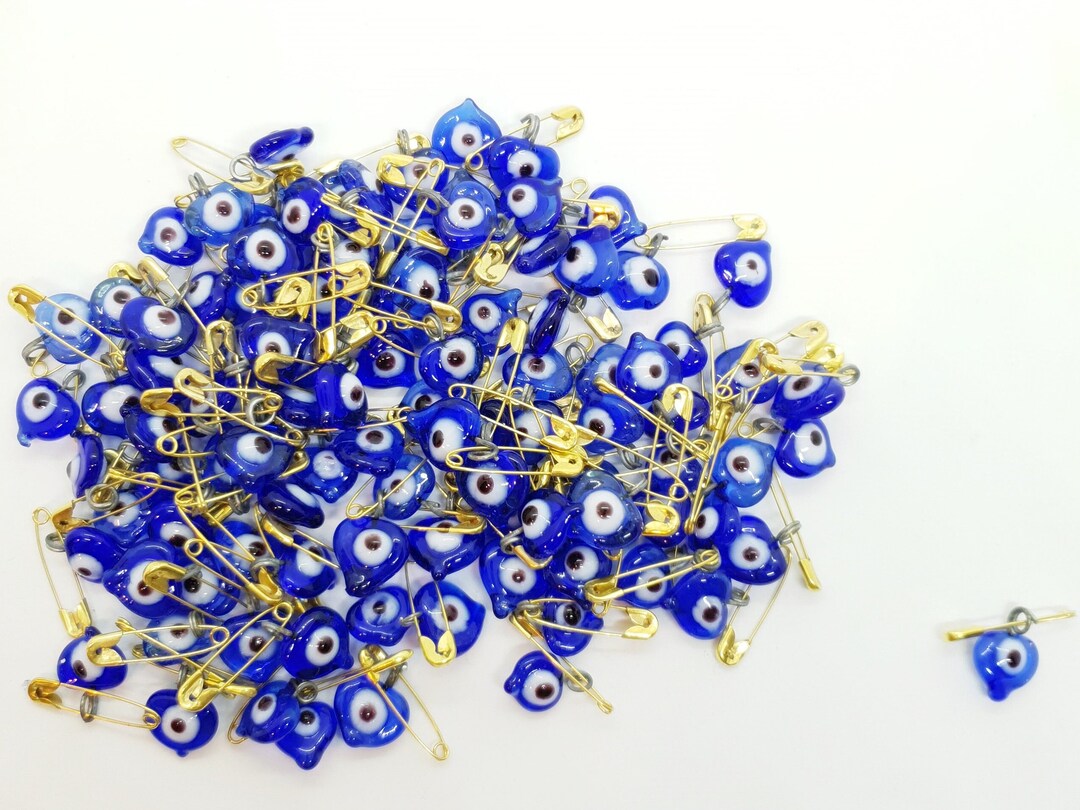 Evil Eye Pin, Heart Shaped Evil Eye Brooch, Gift for Protection, Good ...