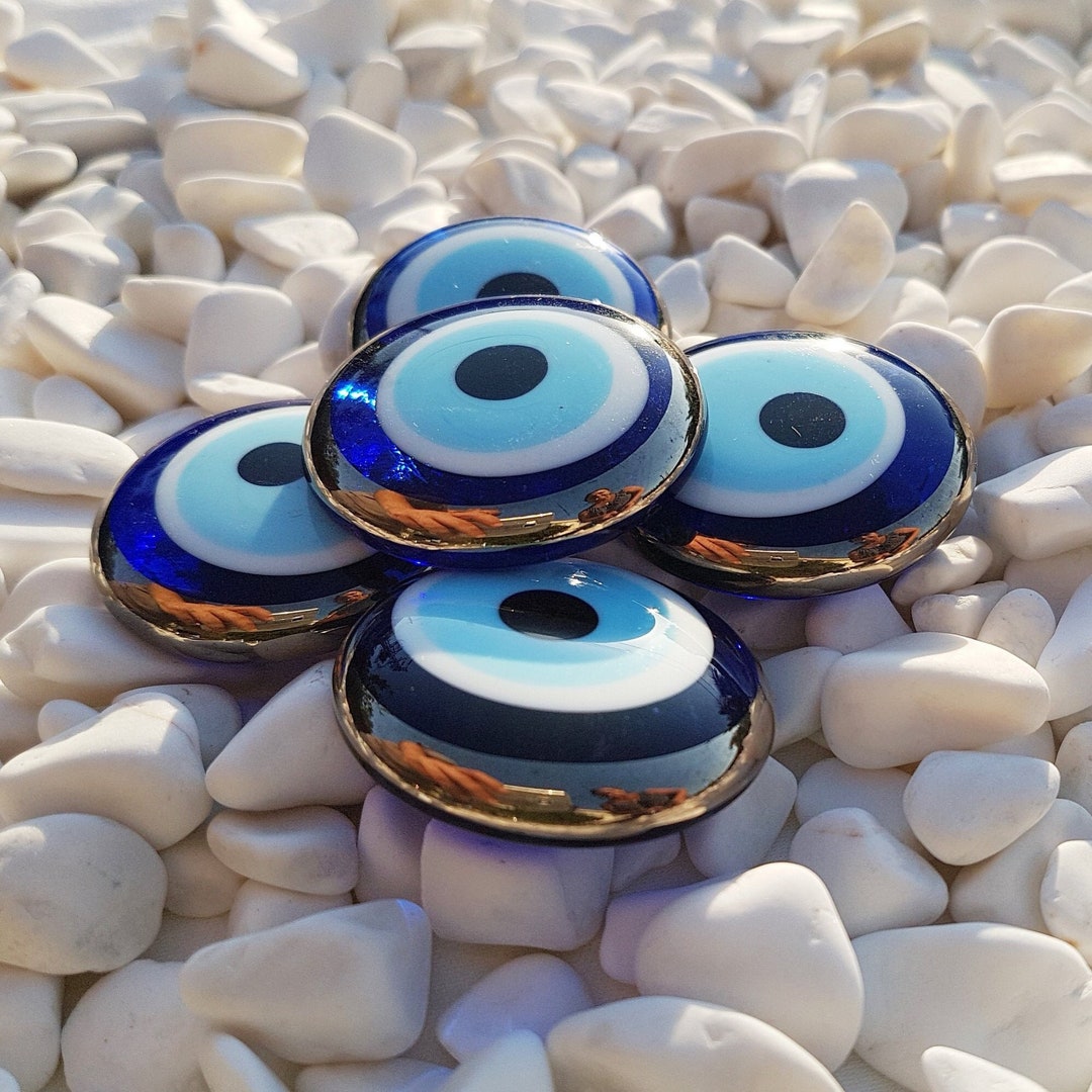 Evil Eye Magnet, Silver / Optional Christmas Gift Card With Handwriting ...