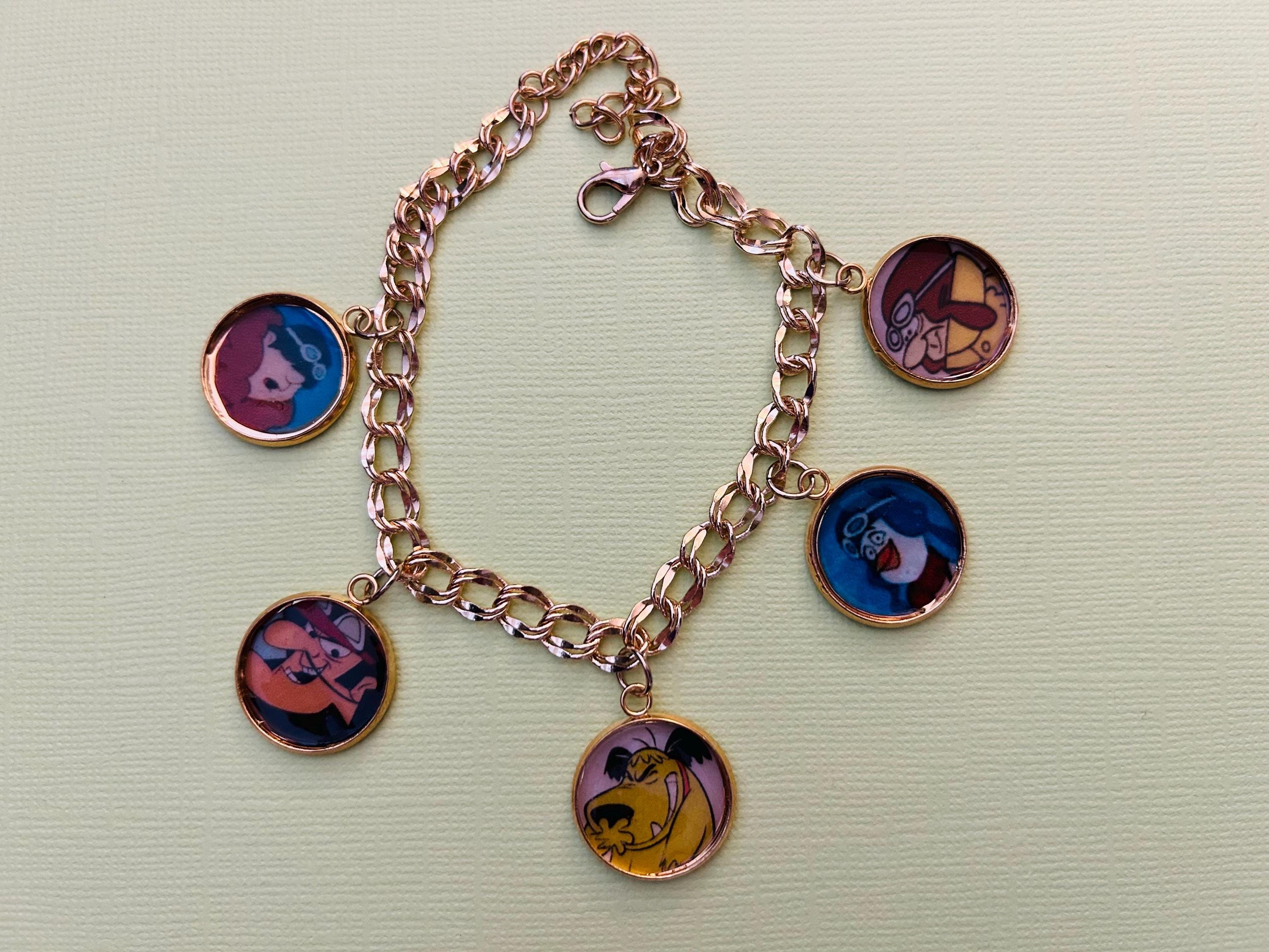 Dastardly and Muttley and Friends Cartoon Characters Charm Bracelet on ...