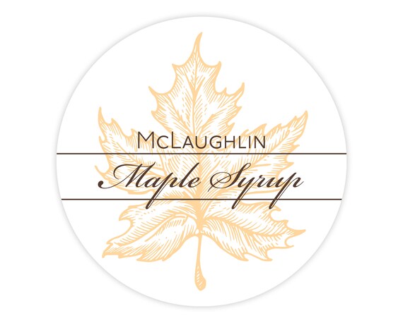 Maple Syrup Labels Syrup Bottle Label Maple Syrup Stickers | Etsy