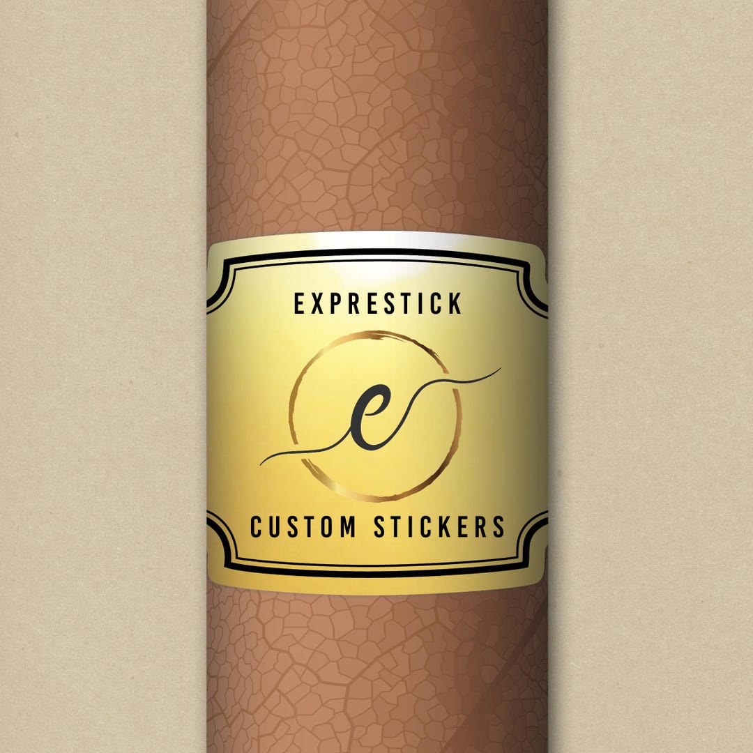 Gold Foil Custom Cigar Labels, Personalized Cigar Bands, Cigar Wrappers ...