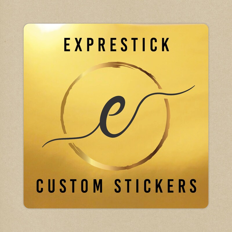 Gold Foil Stickers - Etsy