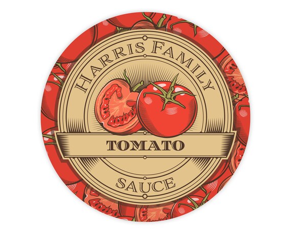 Homemade Tomato Sauce Labels Canning Jar Stickers Canning | Etsy