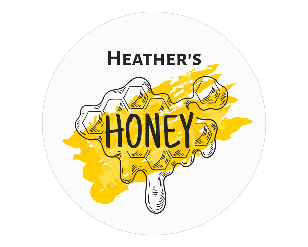 Homemade Honey Jar Labels Honey Comb Labels for Jars Honey - Etsy