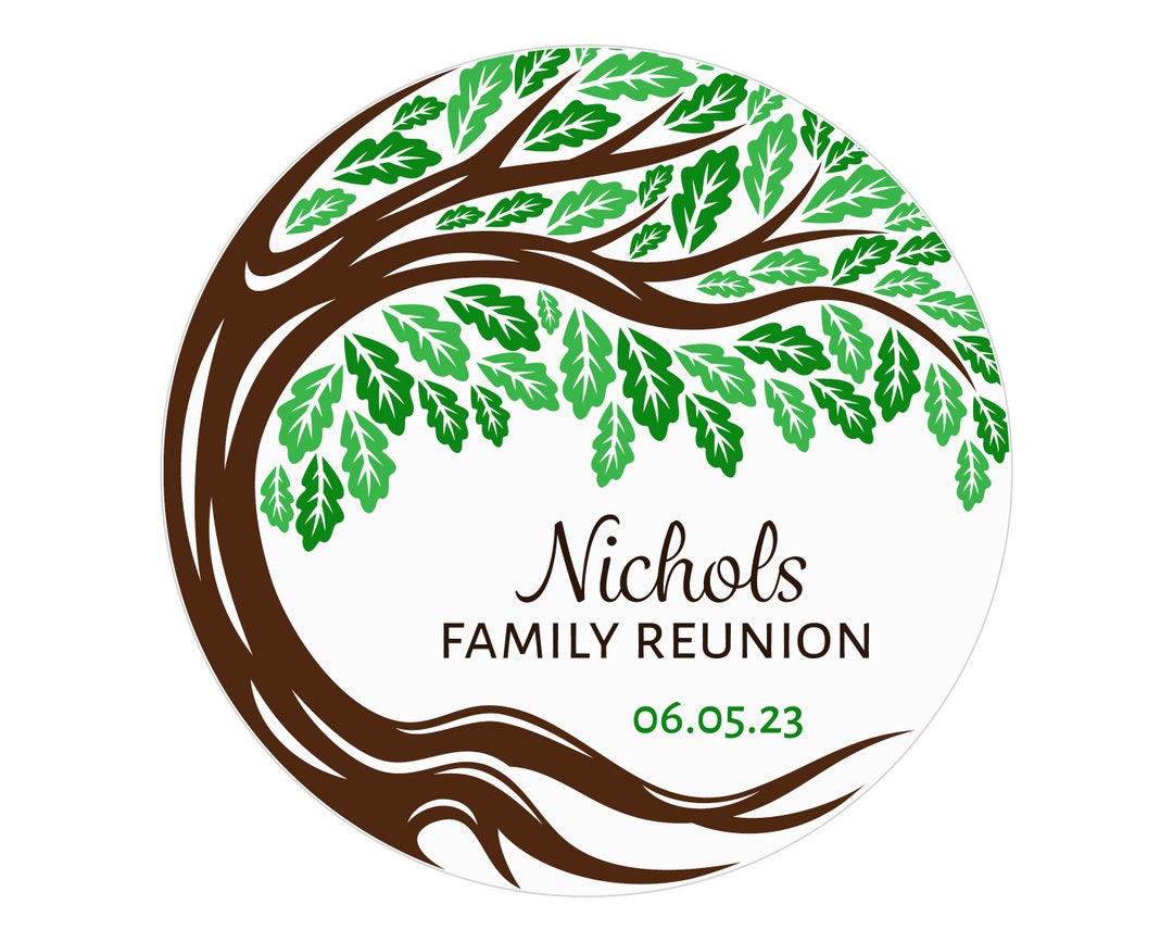 Family Reunion Sticker, Reunion Welcome Stickers, Bag Labels, Family ...