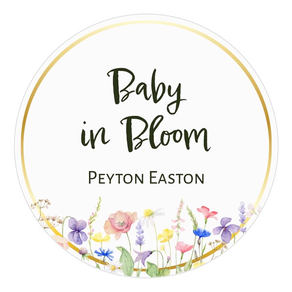 Baby in Bloom Tags - Etsy