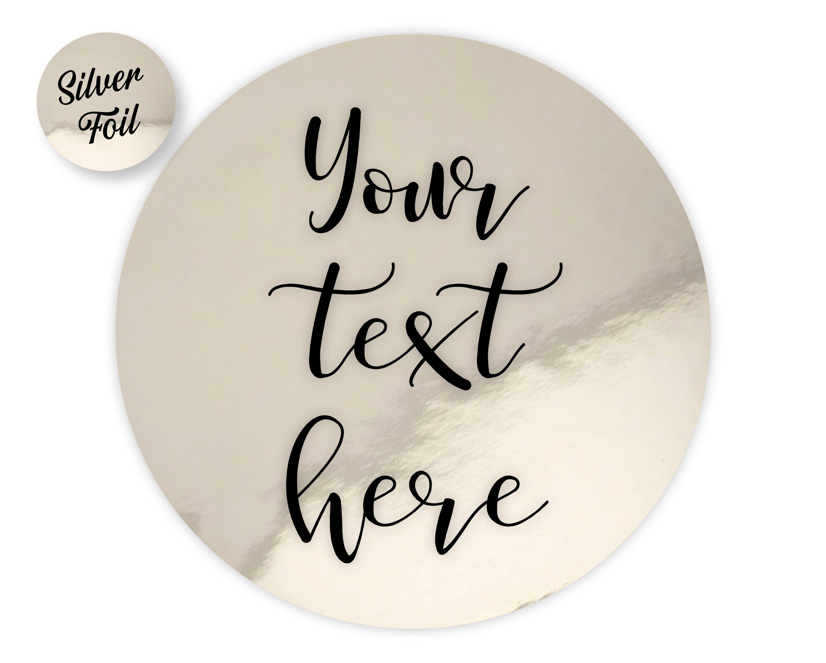 Custom Foil Stickers Gold Foil Stickers Gold Stickers Round | Etsy