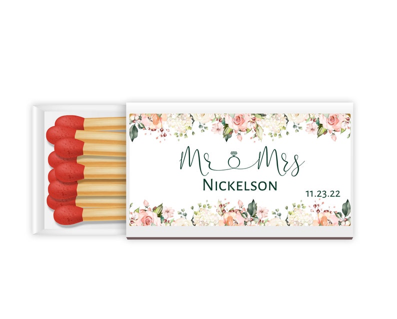 Wedding Cigar Labels Personalized Cigar Bands Watercolor | Etsy