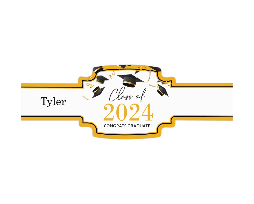 Graduation Cigar Stickers, 2024 Grad Party Favor, Congratulations Cigar ...