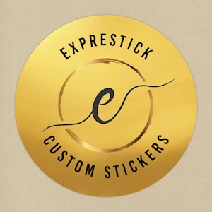 Custom Foil Stickers, Gold Foil Stickers, Gold Stickers, Square Gold ...