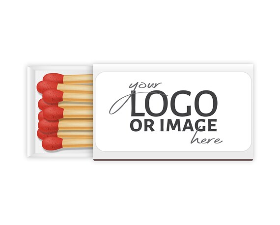 Custom Match Box Labels Matchbox Stickers Your Logo or | Etsy