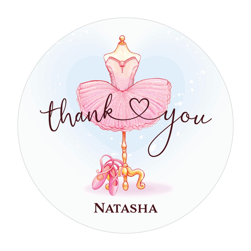 Ballerina Thank You - Etsy