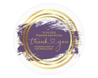Printable OR Printed Purple Lilac Wedding Stickers Lilac - Etsy