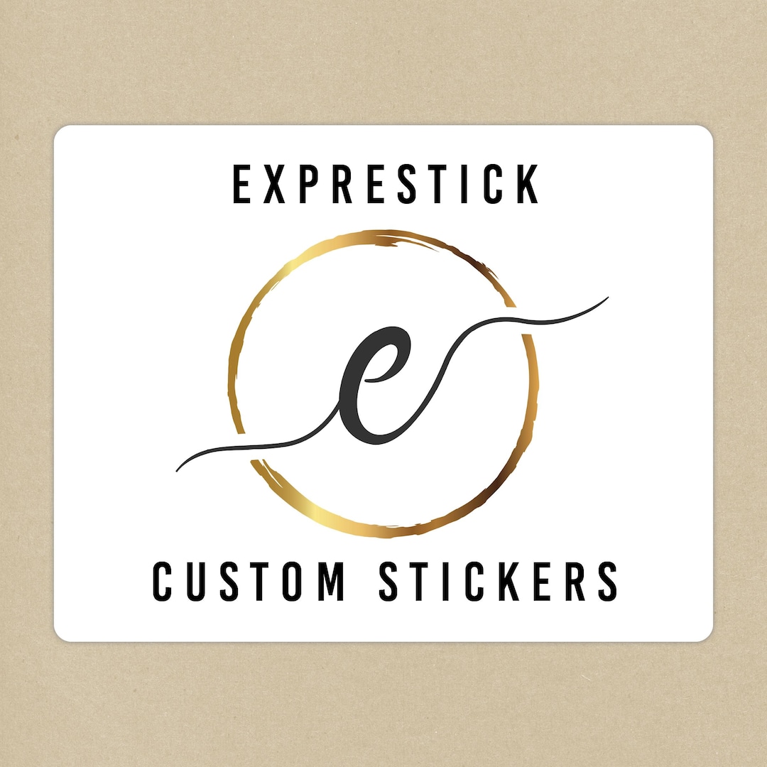 Custom Stickers Rectangle - Rectangle Logo Sticker Printing, Waterproof ...