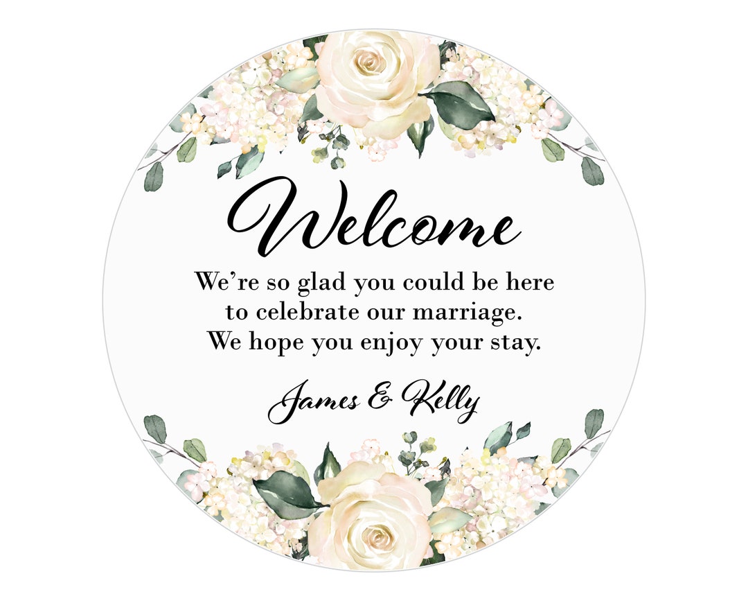 Wedding Welcome Bag Sticker, Welcome Wedding Stickers, Hotel Bag Labels ...