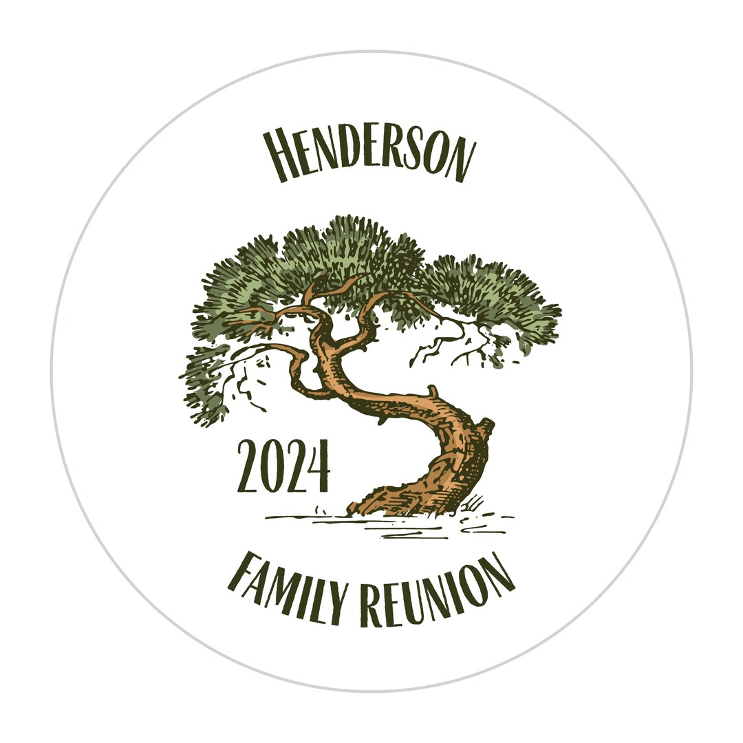 Family Reunion Sticker, Reunion Welcome Stickers, Bag Labels, Family ...