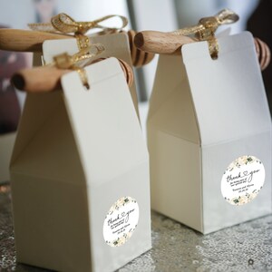 Wedding Favor Stickers, Wedding Thank You Stickers, Personalized Favor ...