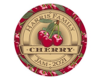 Cherry Jam Labels - Etsy