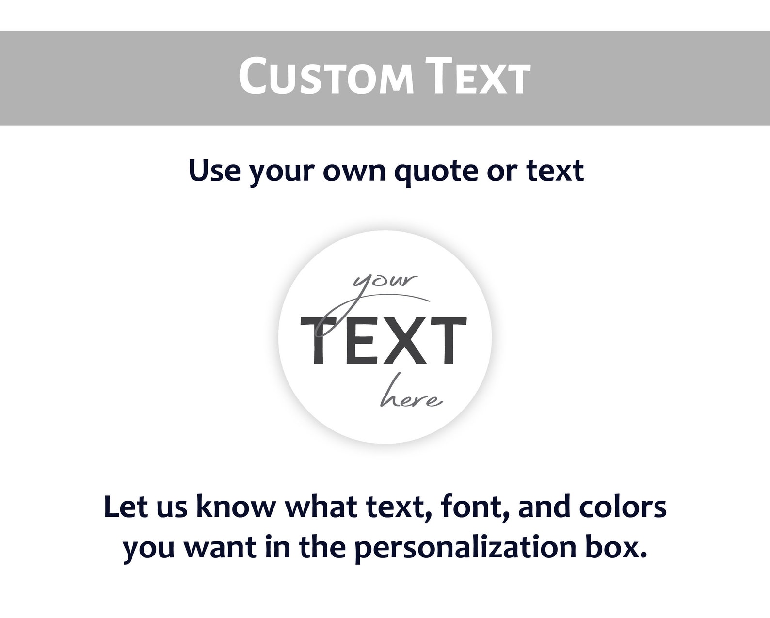 Black and Gold Stickers Custom Text Sticker Circle Sticker | Etsy