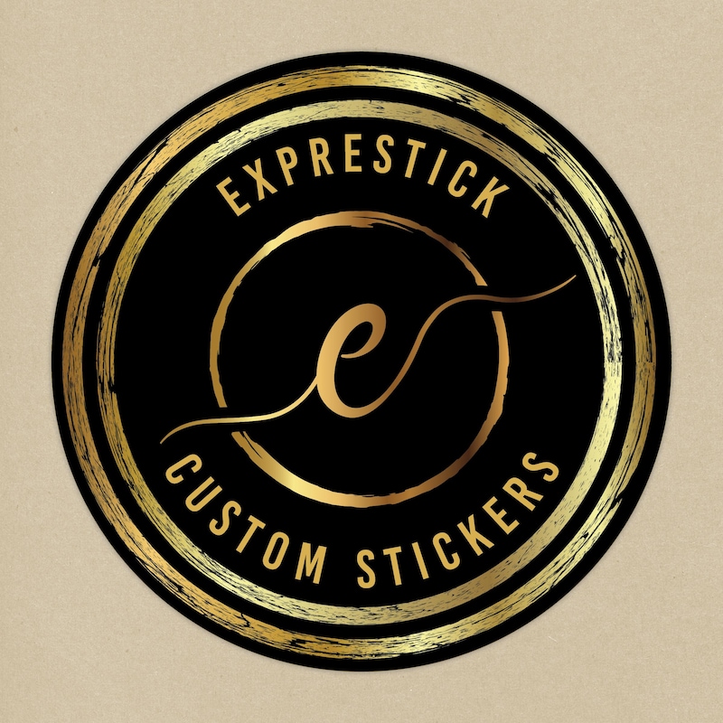 Personalized Gold Stickers - Etsy