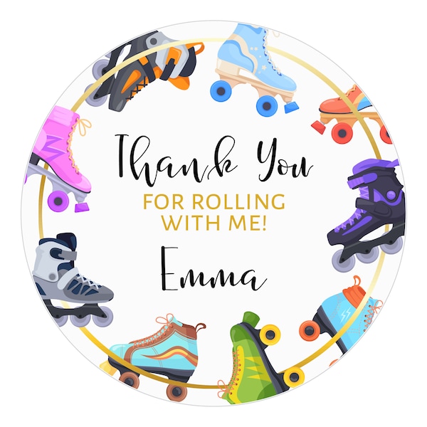 Thanks for Rolling With Me Large Stickers - Etsy