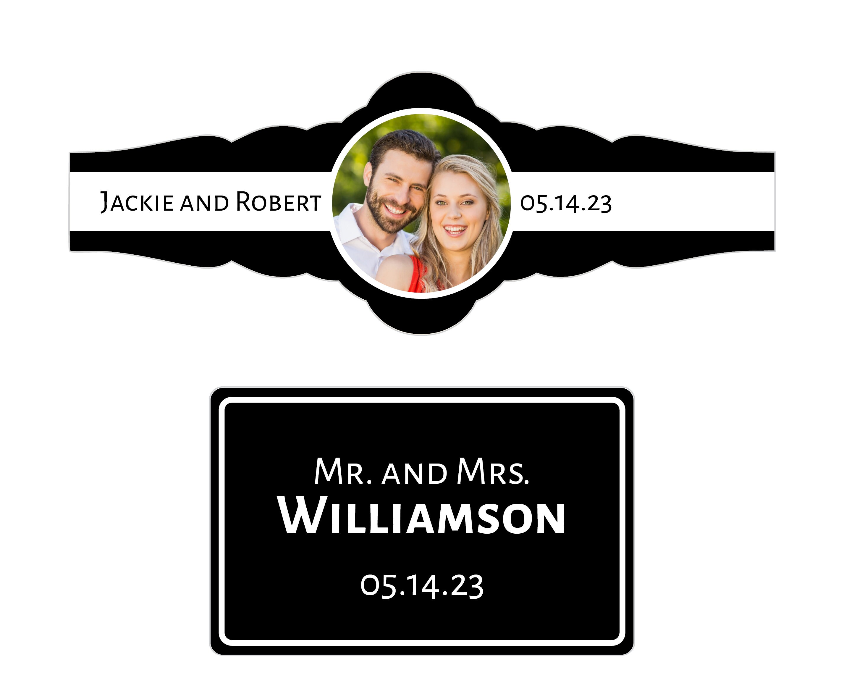 Match Box Labels Personalized Matchbox Stickers Wedding - Etsy