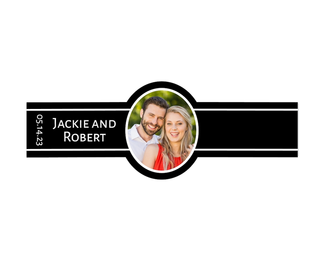 Custom Cigar Labels, Personalized Cigar Sticker Bands, Photo Wedding ...