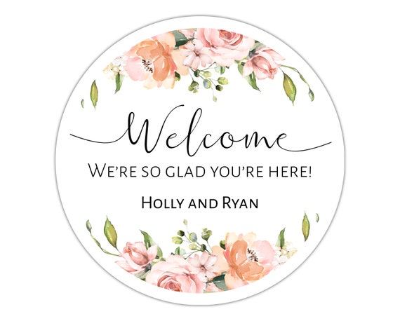 Wedding Welcome Bag Sticker Welcome Wedding Stickers Hotel | Etsy