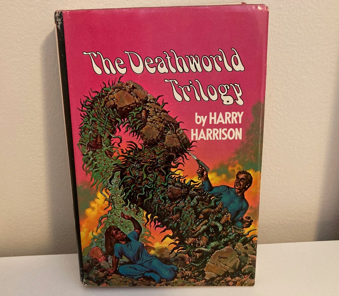 Retro 1960s Sci-fi Novel the Deathworld Trilogy by Harry Harrison ...