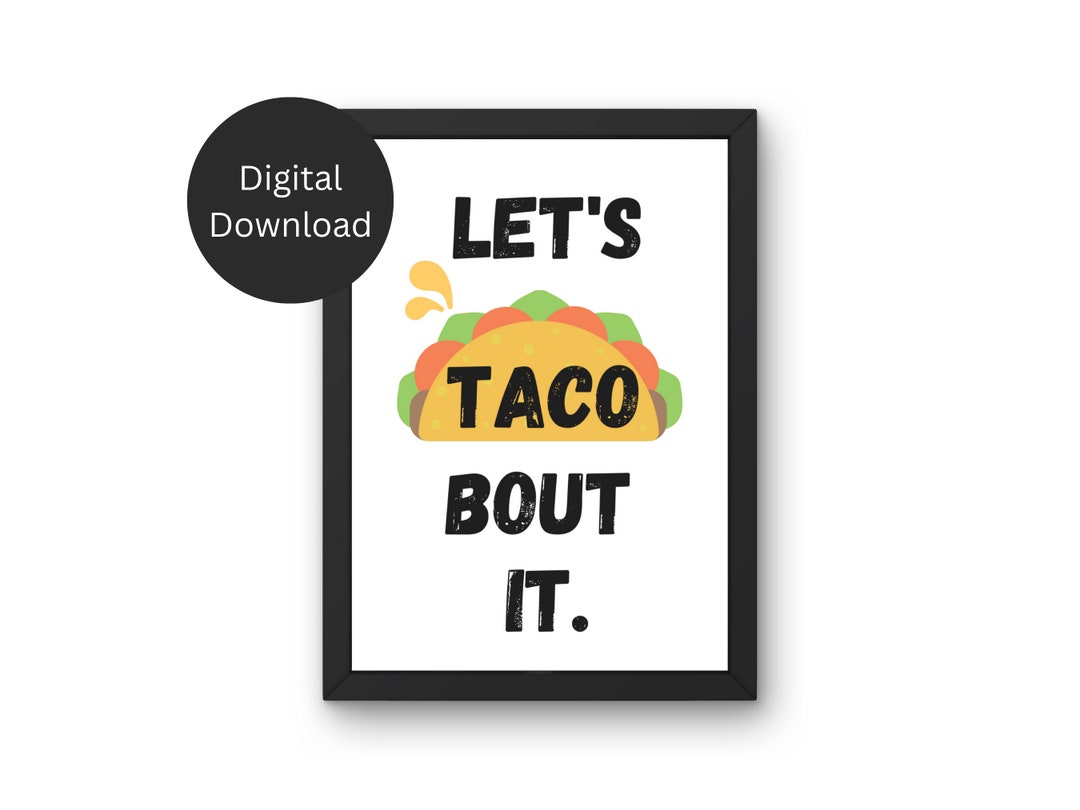 Lets Taco Bout Speech Poster for School Based SLP Therapy Speech Room ...