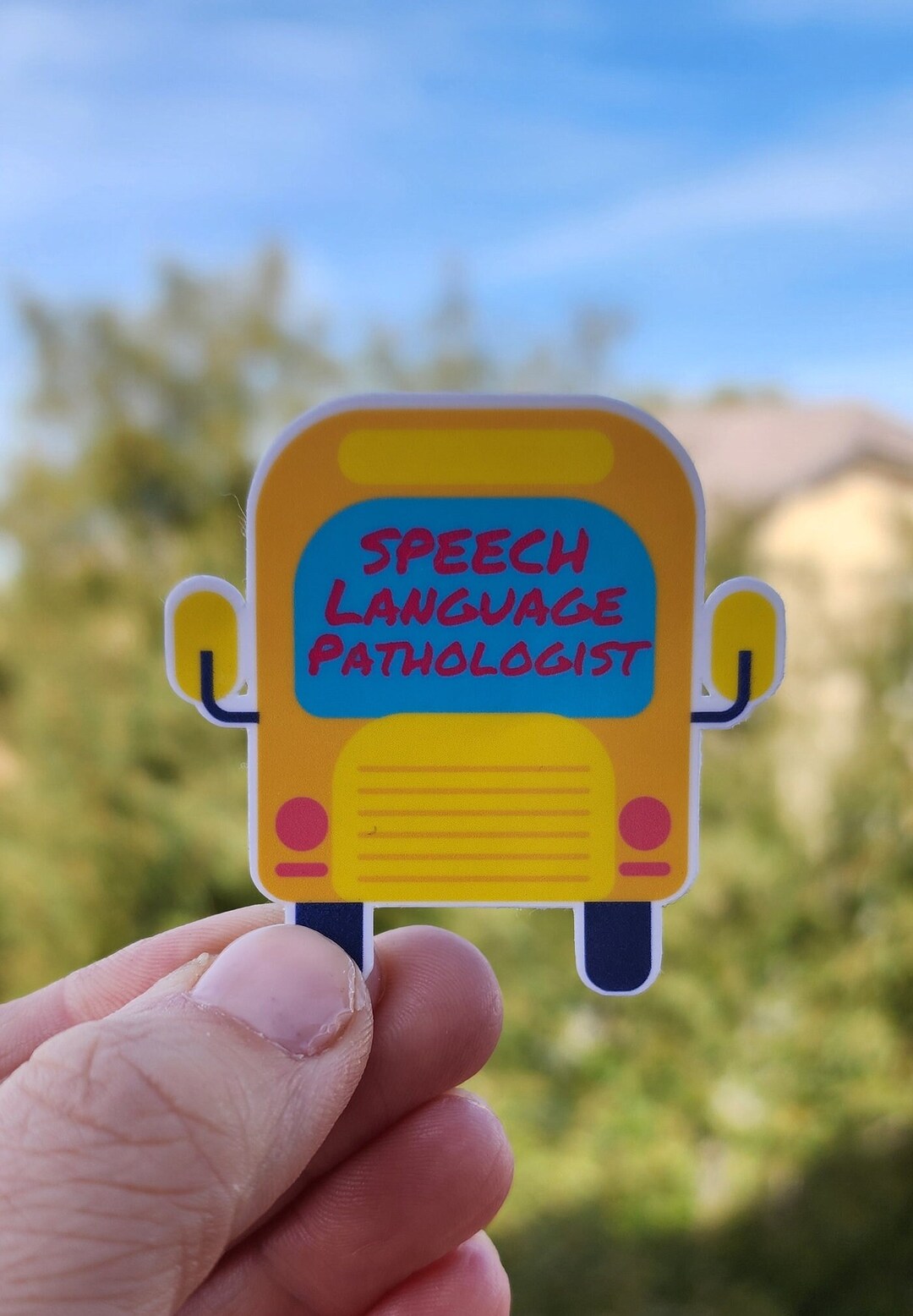Speech Language Pathologist Sticker School Based SLP School Bus Sticker ...