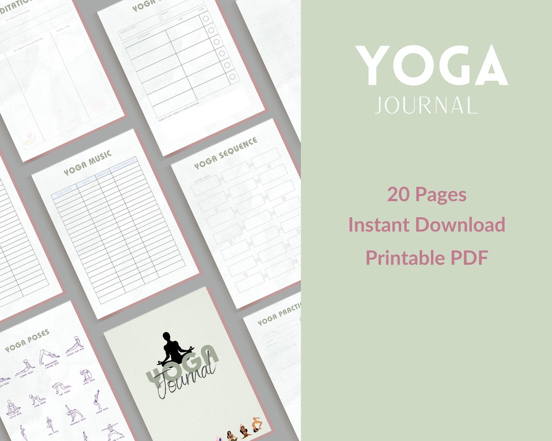 Digital Yoga Journal: Unlock Serenity and Well-being With a Yoga Log ...