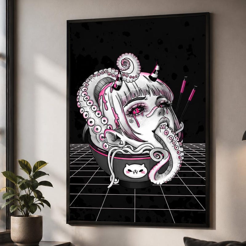 Anime Creepy Poster - Etsy