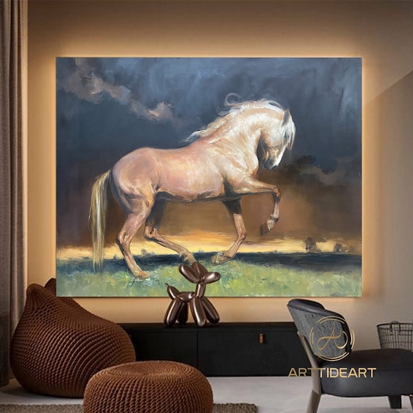 Flying Horse Painting - Etsy