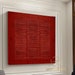 Red 3D Texture Wall Art Red Minimalist Painting Neutral Plaster ...