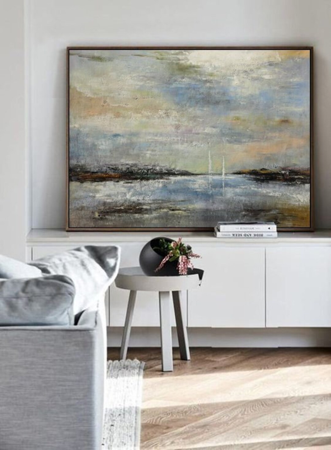 Original Seaside Landscape Art,marine Landscape Painting Coastal Beach ...