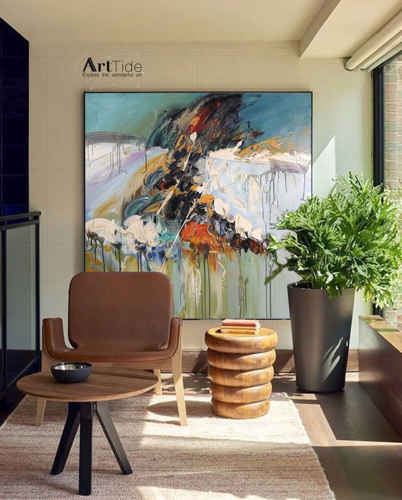 Abstract Painting Canvas Large Abstract Canvas Art Large - Etsy