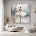 Original Abstract Ballet Dancing Girl Painting on Canvas 3D Girl With ...