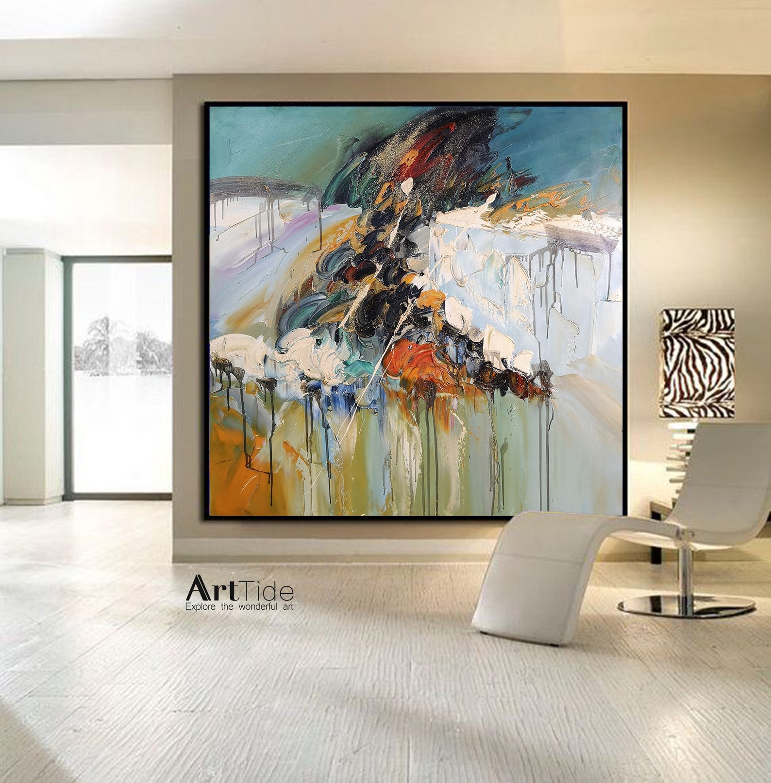 Abstract Painting Canvas Large Abstract Canvas Art Large - Etsy