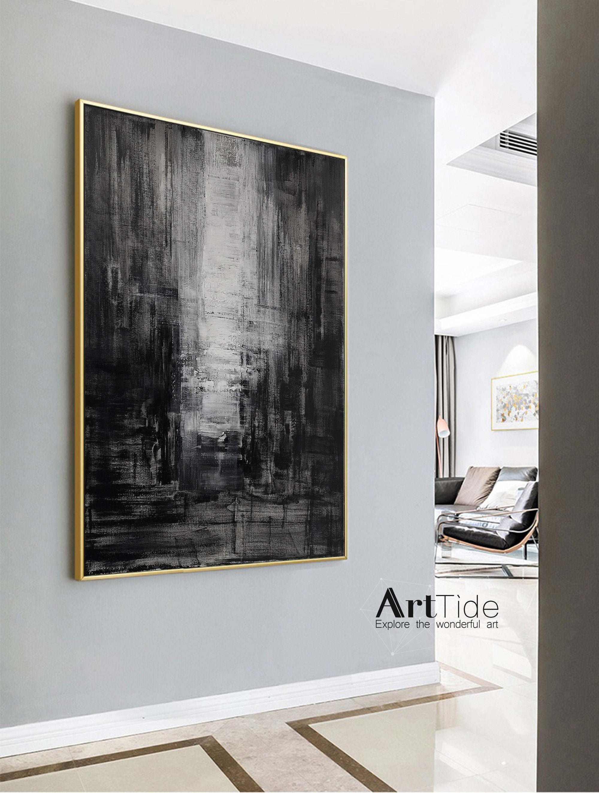 Contemporary Painting Minimalist Art Original Painting Canvas | Etsy