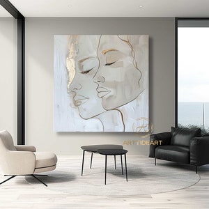 Woman Face Artwork Faceless Portrait Painting Original Woman Face ...