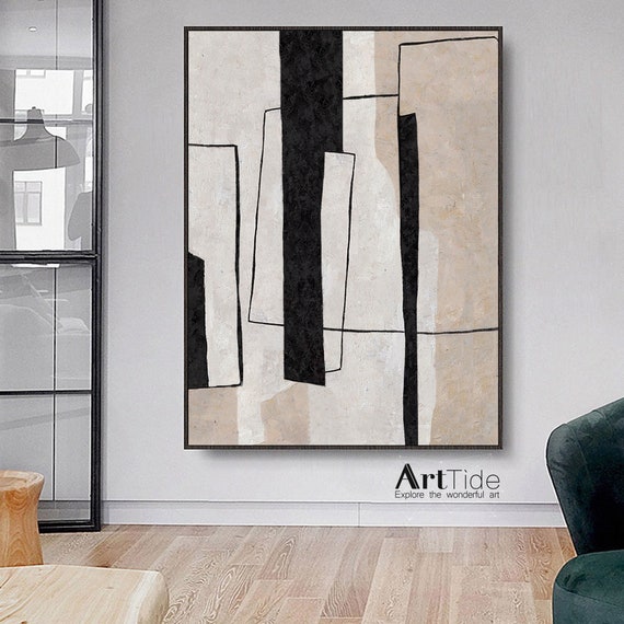 Acrylic Painting Art & Collectibles Abstract White Minimal Texture ...