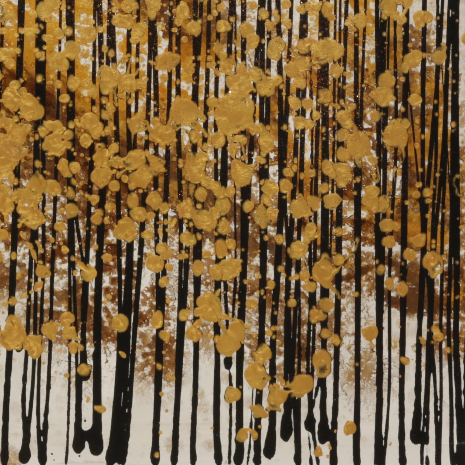 Gold Leaf Painting Gold Abstract Art Modern Landscape Painting - Etsy