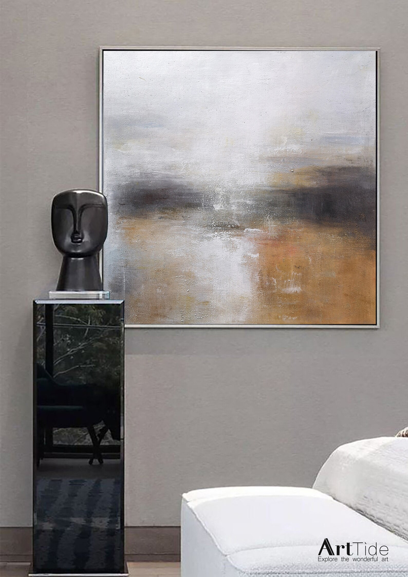 Sunrise Landscape Paintinglarge Abstract Art Painting on | Etsy