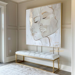 Woman Face Artwork Faceless Portrait Painting Original Woman Face ...