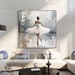Original Abstract Ballet Dancing Girl Painting on Canvas 3D Girl With ...