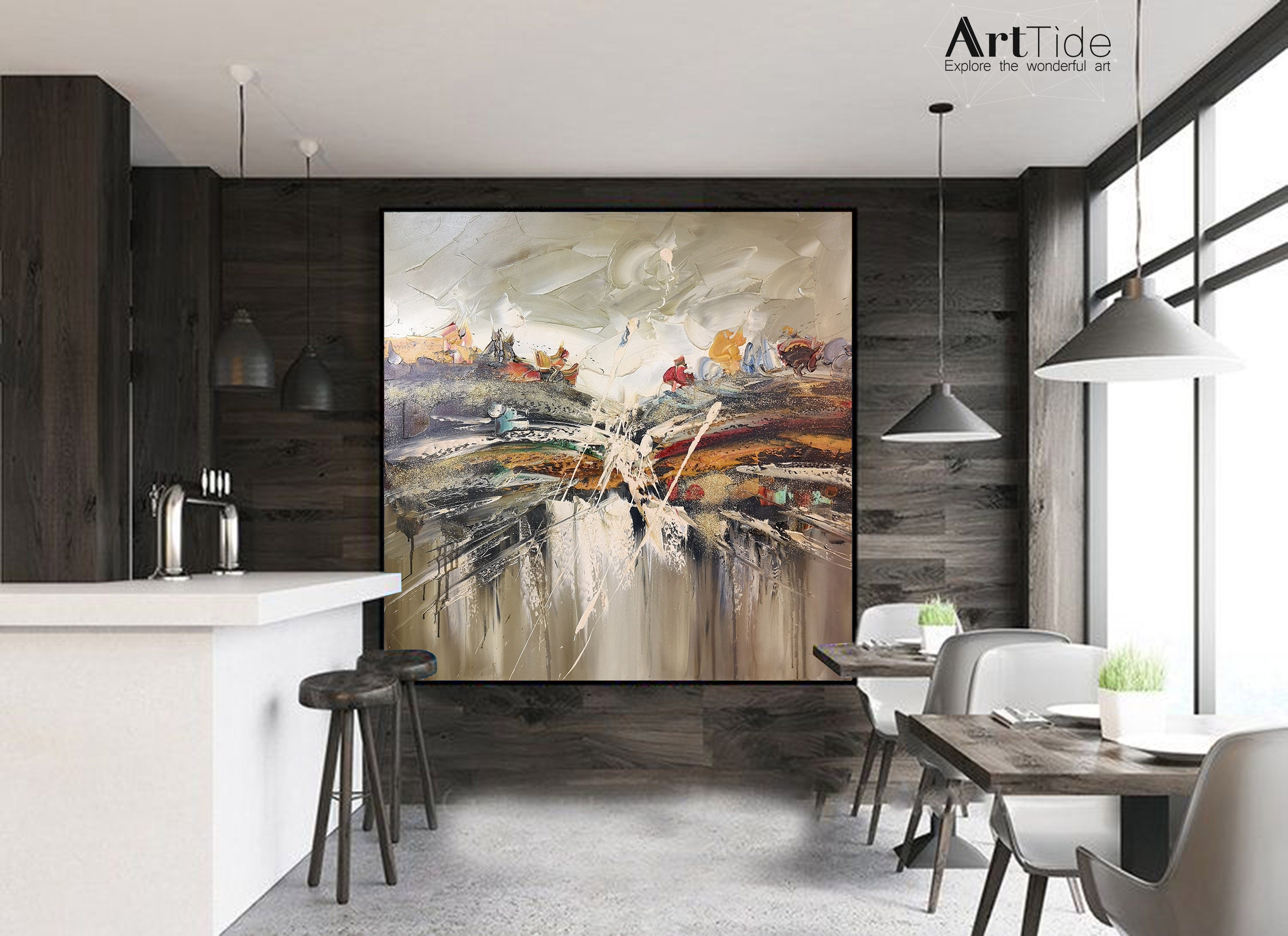 Extra Large Wall Art Textured Painting Original | Etsy